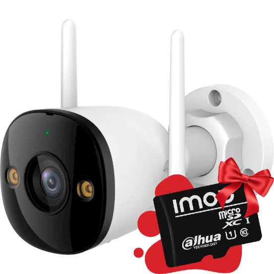 IMOU Bullet 2E 3MP (IPC-K3DP-3H0WF) (2.8 мм) - 3 Мп вулична Wi-Fi ...